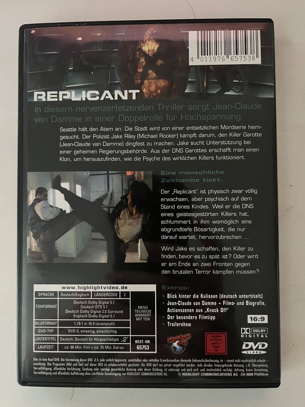 Replicant (2001) DVD 📀 - Van Damme (Neu (gemäss Beschreibung)) in Sierre für CHF 9.95 – mit ...