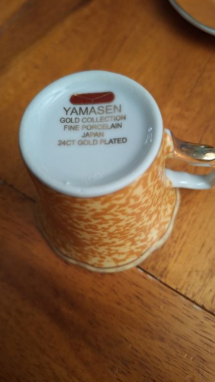 6er Set Yamasen Gold Collection Porzellan Japan Tassen (Neu (gemäss Beschreibung)) in Schenkon ...
