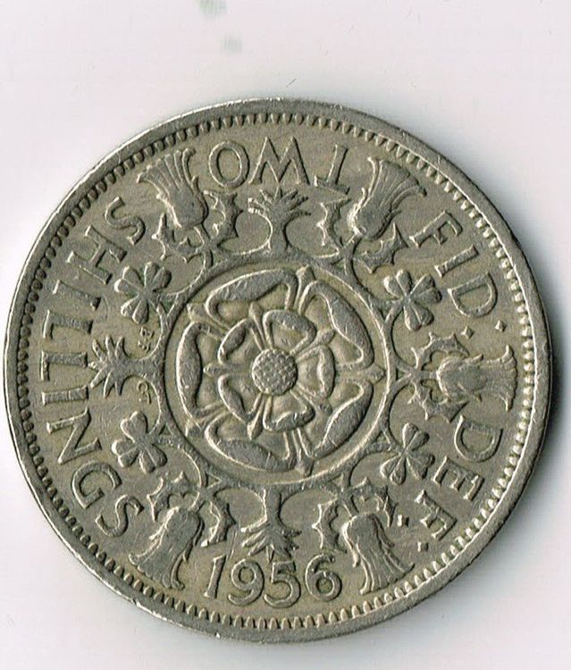 Elizabeth II_Dei Gratia Regina_Two Shillings_1956 (Gebraucht) in Hombrechtikon für CHF 1 – mit ...