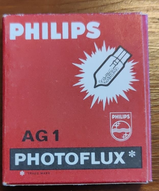 Vintage Philips Photoflux AG1 Blitzlichtbirne (Neu (gemäss Beschreibung ...