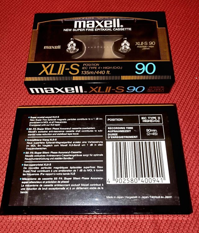 💥 MAXELL"XLII-S90 EPITAXIAL" --- legendäre Chromkassette 💥 (Neu und originalverpackt) in ...