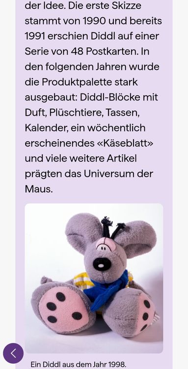 DIDDL is back Vintage DIDDL Plüsch 90er Jahre (Gebraucht) in Buttikon ...