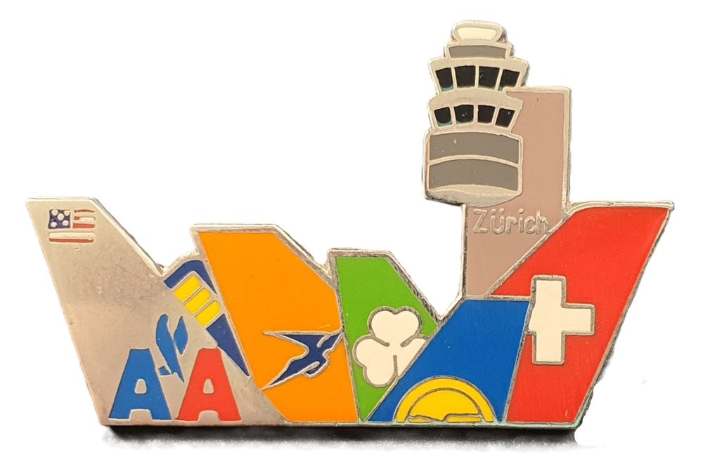 U775 - Pin Flughafen Zürich Kloten Tower Swiss American Air. | Kaufen ...
