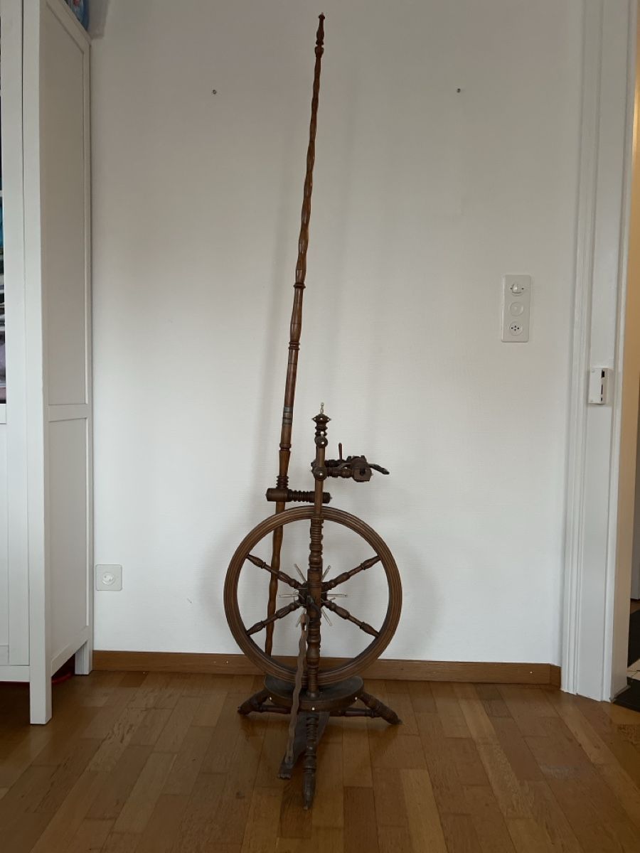 Antikes Spinnrad, Holz, Dekoration, Handarbeit, Rarität (Gebraucht) in ...