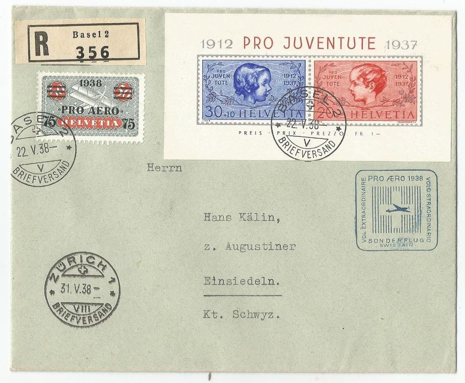 ** PJ - BLOCK J83/84 - 1937 ** (Gebraucht) in für CHF 9 – mit Lieferung ...