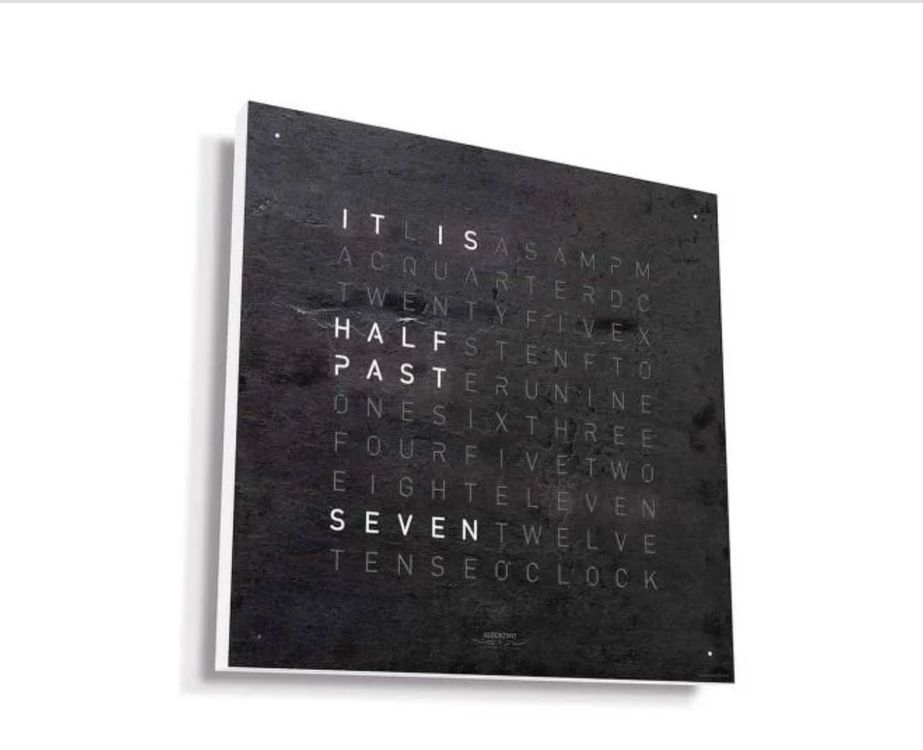 QClock two Zifferblatt Schiefer neuwertig ! | Kaufen auf Ricardo