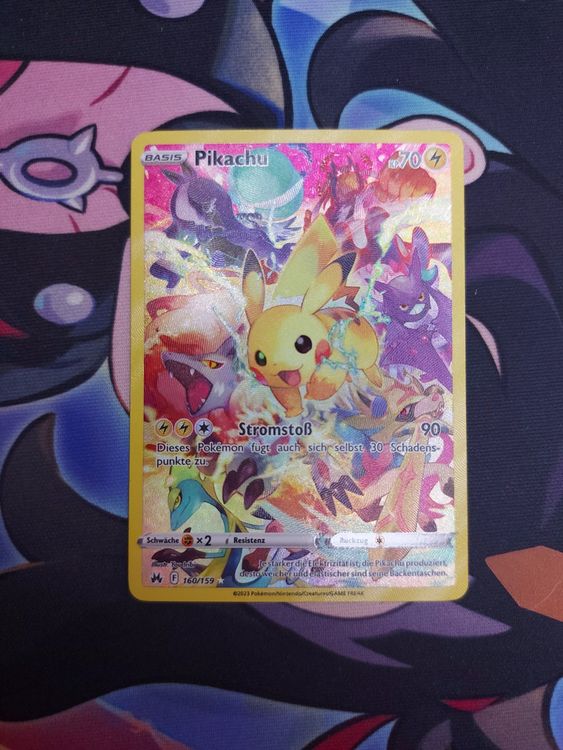 Pikachu FULL ART #160 Crown Zenith DE (Gebraucht) in Biasca für CHF 12 ...