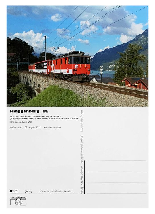 Ringgenberg Interlaken Bern Ansichtskarte Brünigbahn De 4/4 | Kaufen ...