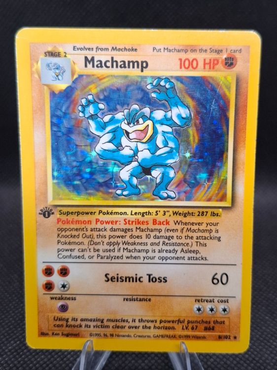 Machamp – Base Set – Holo –1st Edition 8/102 /246 (Gebraucht) in ...