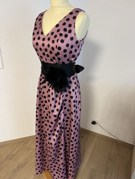 Süsses Maxikleid Gr. 38 mit Pünktchenmuster, neuwertig! (Gebraucht) in ...