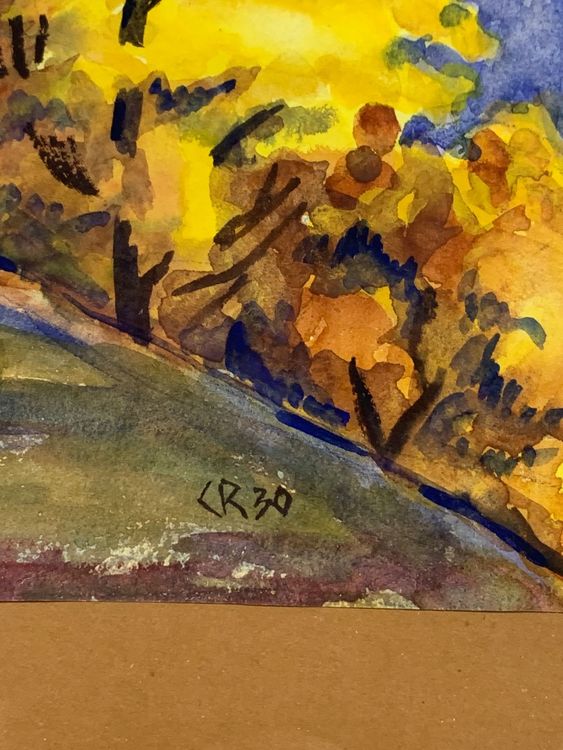 Christian Rohlfs (1849-1938) Aquarell Berglandschaft (Gebraucht) in ...