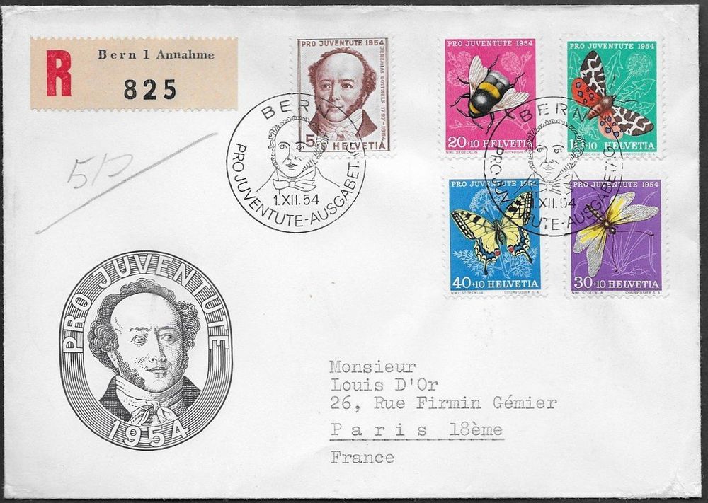 1953 R/FDC PTT GD illust. Serie BERN ET-o . PARIS top ab 1.- | Kaufen auf Ricardo
