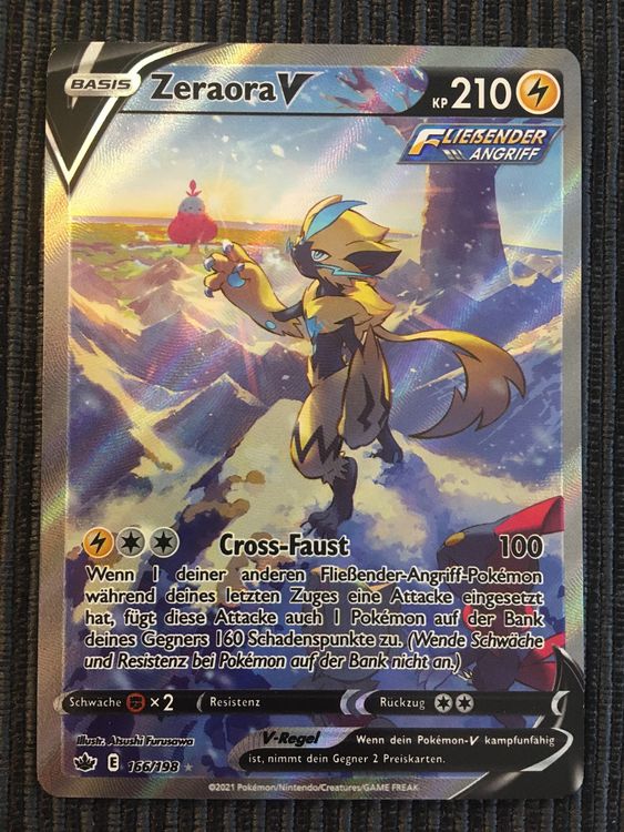 Pokemon Zeraora V Alt Art Chilling Reign Deutsch (Neu (gemäss Beschreibung)) in Wabern für CHF ...