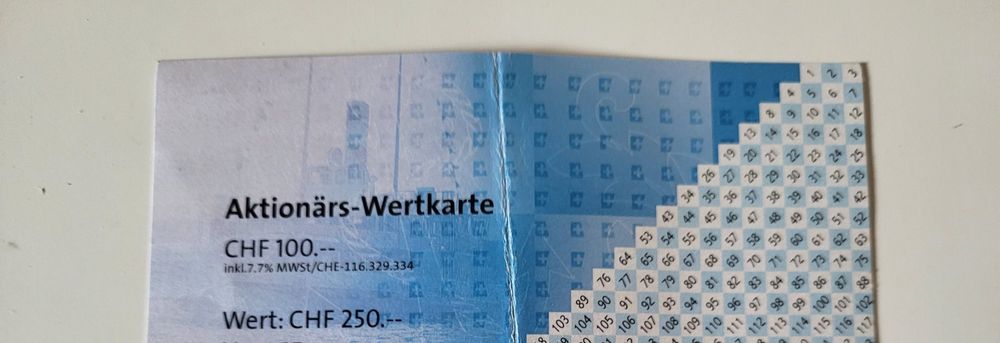 SGV Wertkarte / Gutschein fast 50 % Rab. Vierwaldstättersee | Kaufen ...