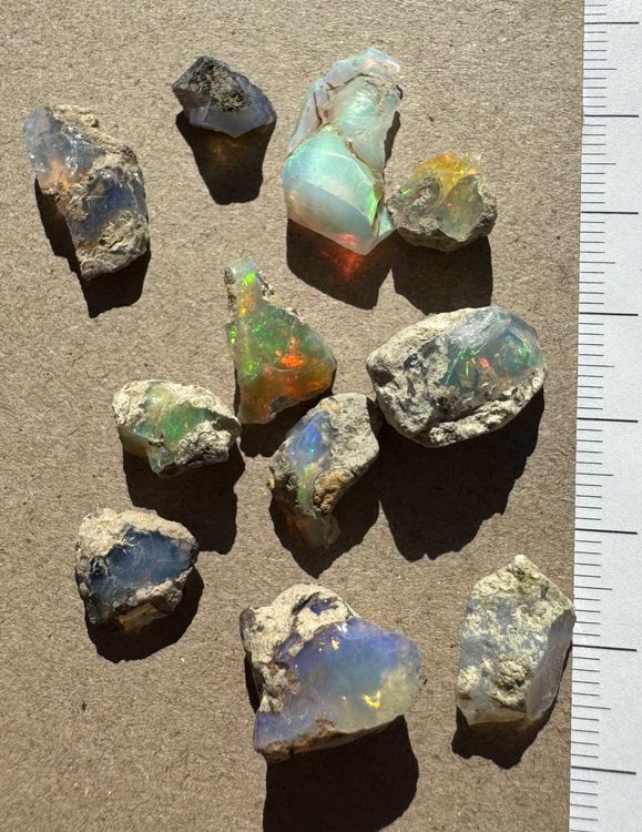 Opale aus Welo Mine Aethiopen - BEAUTY Splitter roh Opal (Neu und ...