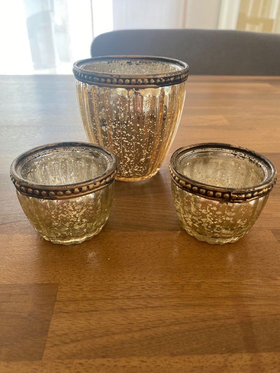 3x Shabby Chic Kerzenhalter (Gebraucht) in Balsthal für CHF 17 – mit Lieferung auf Ricardo kaufen