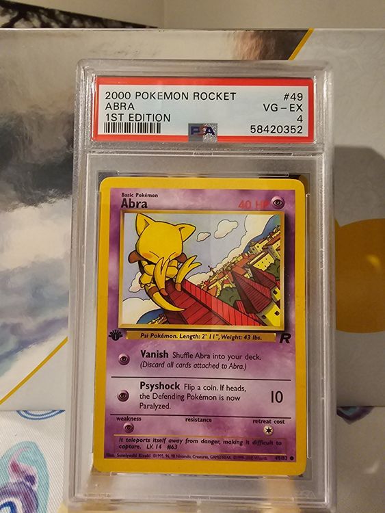 Pokemon Abra 1 Edition Team Rocket PSA 4 ab 1.- (Neu (gemäss ...