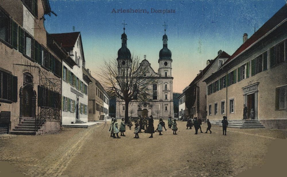 Arlesheim, Dorfplatz mit Kirche | Kaufen auf Ricardo