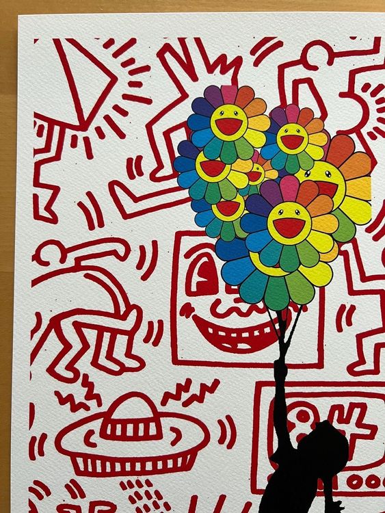 DEATH NYC : Girl With Murakami Balloons & Keith Haring (Neu (gemäss ...
