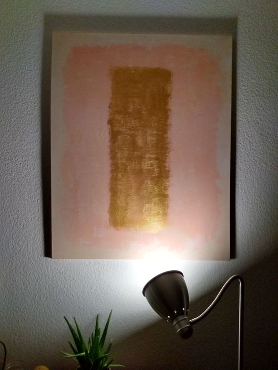 Unikat abstrakt Bild mit goldenen Motiven, XL | Kaufen auf Ricardo
