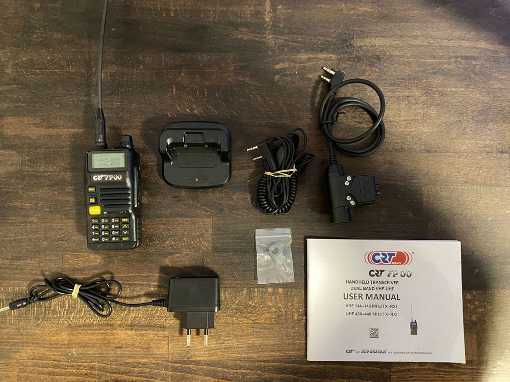 ab 1fr. Handheld CRT FP 00 + Headset and 2x PTT (BAOFENG) (Neu (gemäss ...