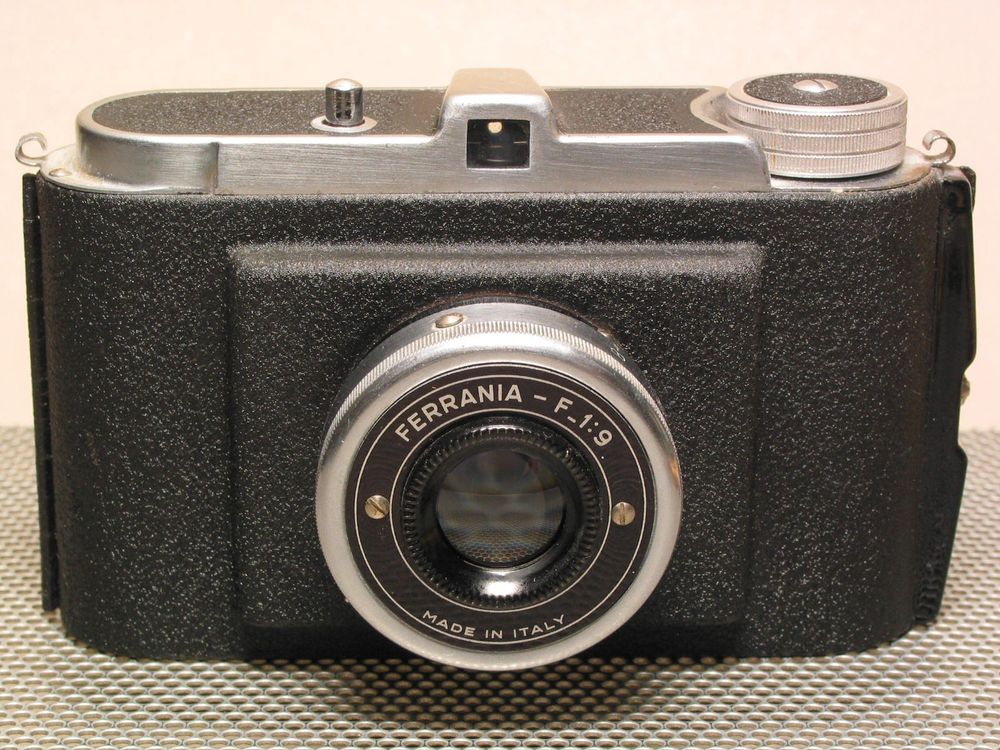 FERRANIA Ibis Ur-Modell 127er Rollfilm Kamera um 1950 RAR (Gebraucht ...