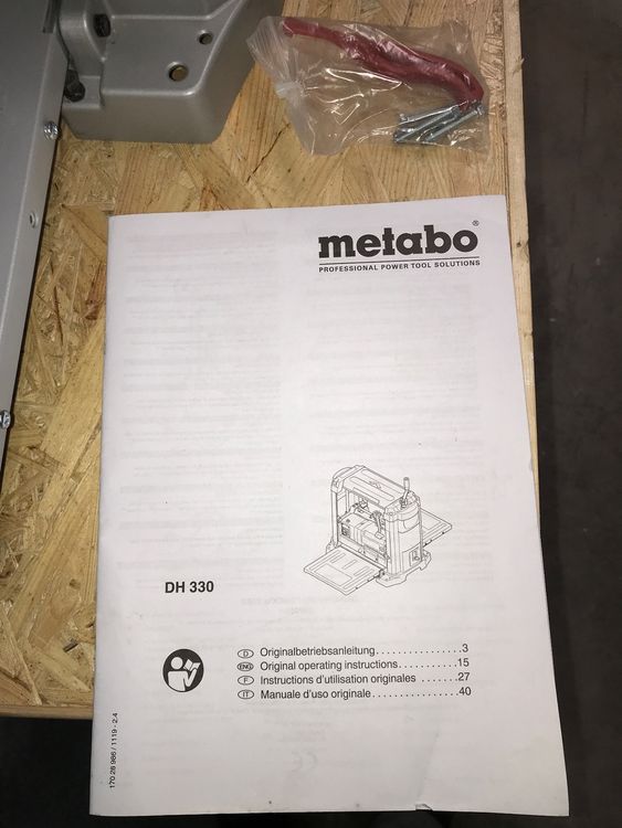 Raboteuse Metabo DH 330 (Gebraucht) in Vinelz für CHF 320 – nur ...