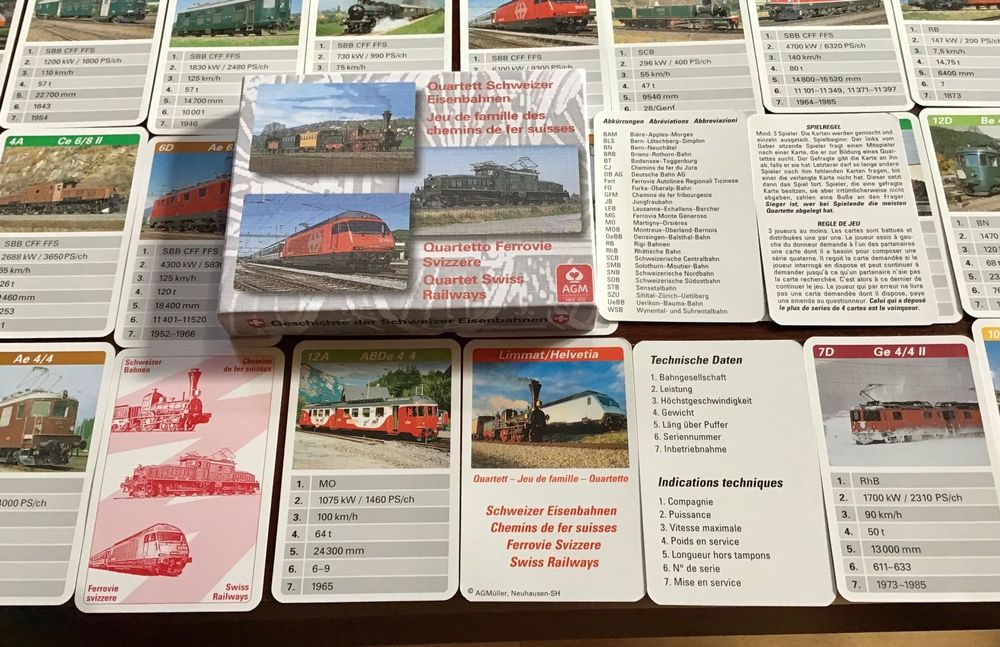 Quartett Schweizer Eisenbahnen (Gebraucht) in Chur für CHF 5 – mit Lieferung auf Ricardo kaufen