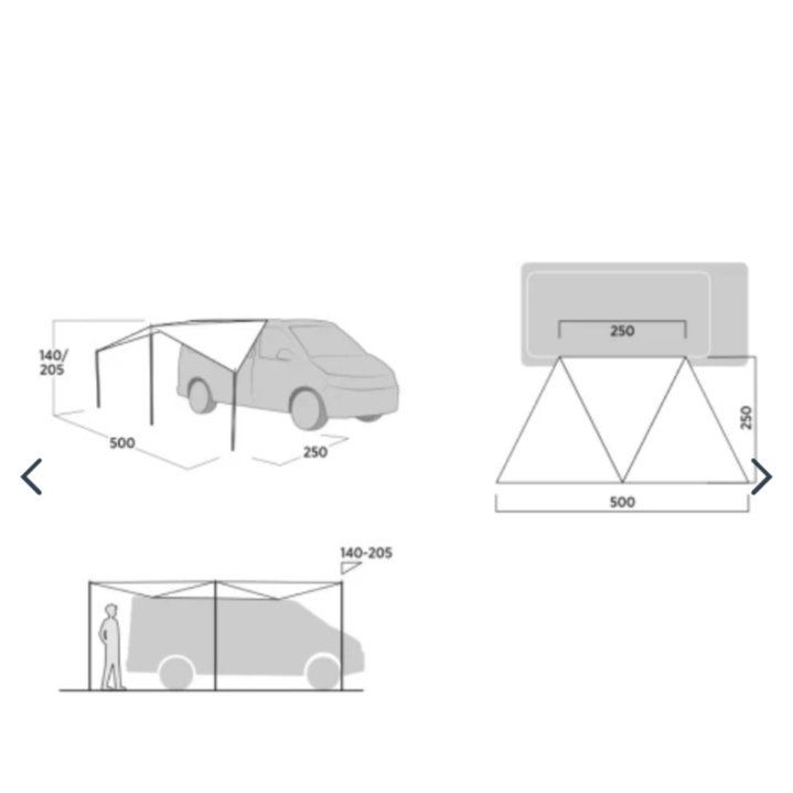 Auvent van / camping car Easy Camp Lom Tri Canopy (Gebraucht) in Bex ...