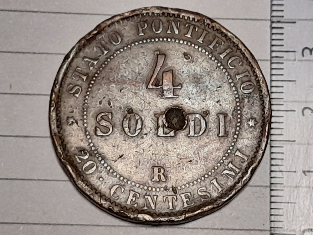 Kirchenstaat 4 Soldi 1869 Pius IX "Selten/Rar" (Gebraucht) in Basel für CHF 2.5 – mit Lieferung ...