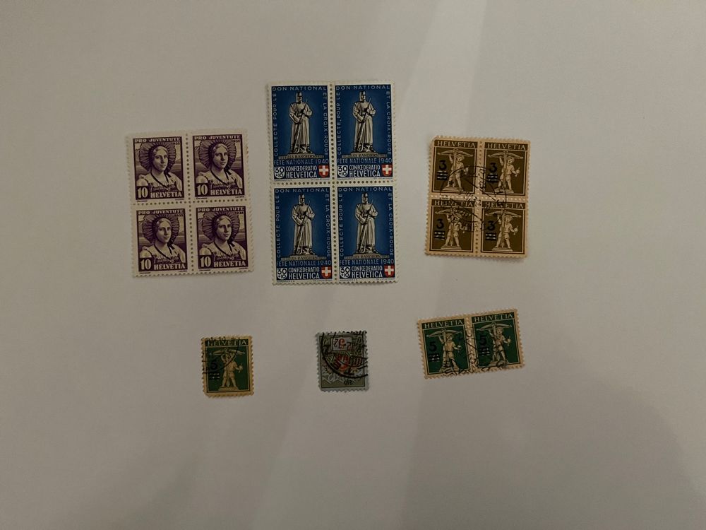 Schweizer Marken 3 4er Blöcke und Tellknaben | Kaufen auf Ricardo