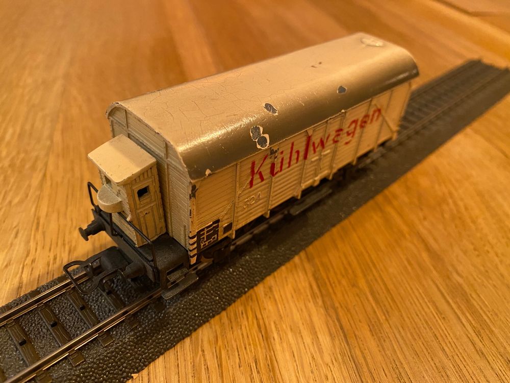 Märklin 324 Kühlwagen mit Bremserhaus Guss H0 | Acheter sur Ricardo