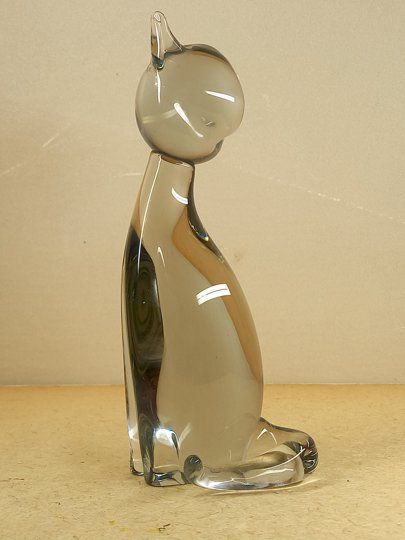 Figurine de chat en verre by Blaser (D'occasion) à Ponts-de-Martel pour ...