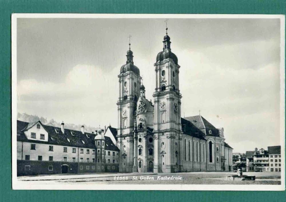 St. Gallen, Kathedrale, 1938, Top-Ansicht (Gebraucht) in Sargans für CHF 1 – mit Lieferung auf ...