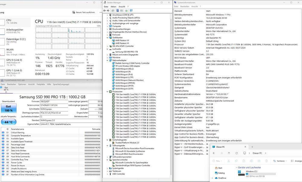 High-End Gaming PC, 64GB RAM, 2x XFX Radeon VII (32GB VRAM) (Neu ...