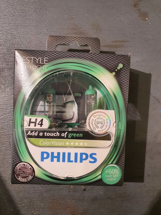 Philips h4 coloris vision Green | Kaufen auf Ricardo