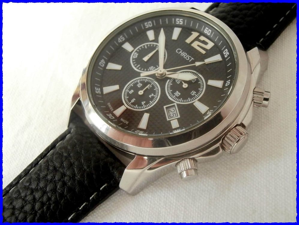 CHRIST Chronograph - mit edlem Uhrwerk - wie neu (Neu (gemäss ...