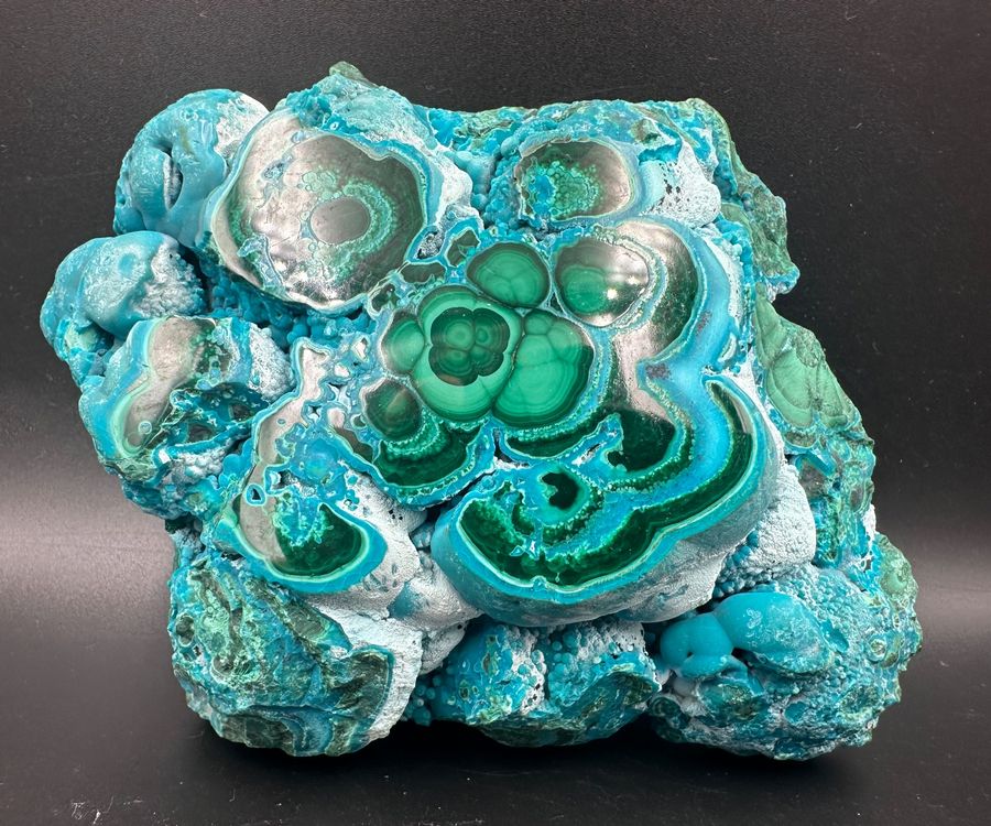 Chrysokoll / Malachit Stufe, teilpoliert, 780g (Neu und originalverpackt) in Männedorf für CHF ...