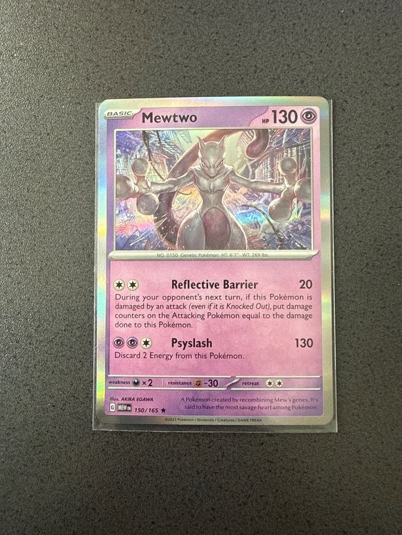 Mewtwo - Seltene Pokemon Karte - Holo 151 (Neu (gemäss Beschreibung ...