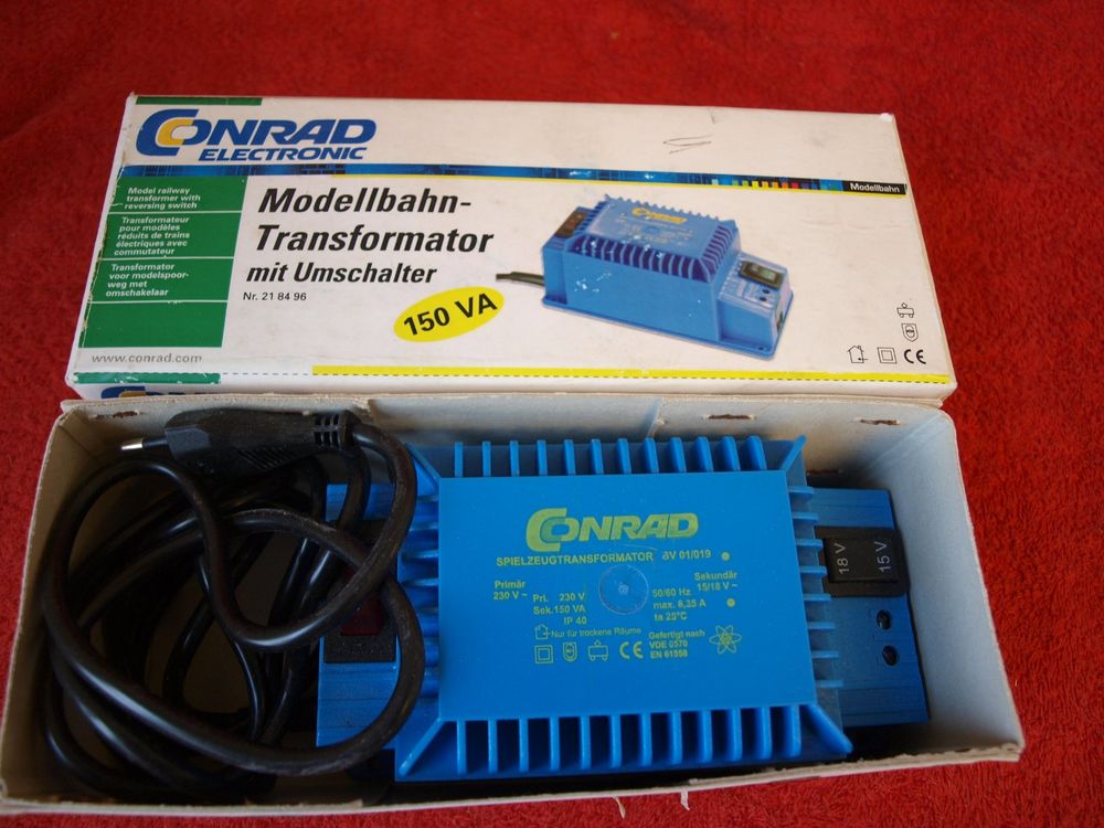 Transformer mit Umschalter 150 VA von Conrad | Kaufen auf Ricardo