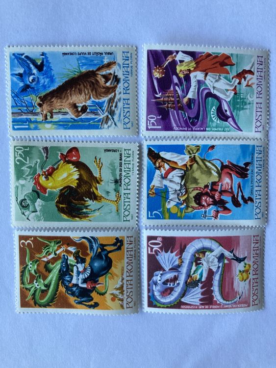 6 Briefmarken Rumänien Märchen (Neu (gemäss Beschreibung)) in adliswil für CHF 2 – mit Lieferung ...