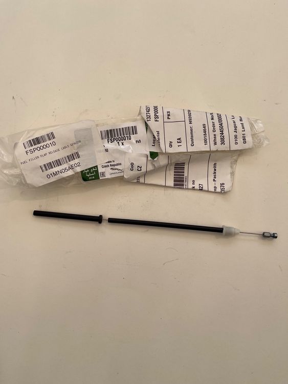 Range Rover L322 Fuel Filler Cap Release Cable (Neu und ...