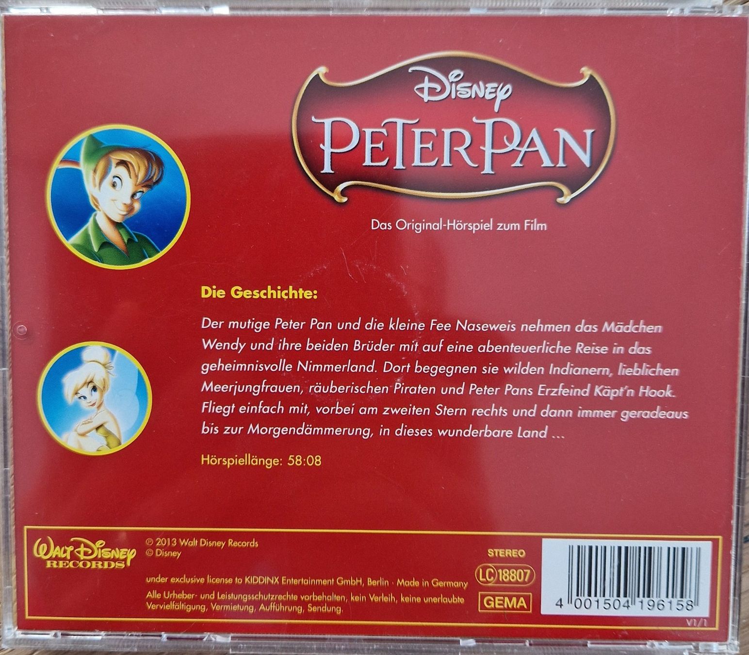 Disney Peter Pan CD, Original-Hörspiel zum Film, Top! (Gebraucht) in ...