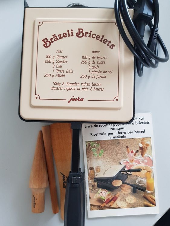 original Jura Bräzeli Bricelets Brezeleisen rustikal Typ 142 | Kaufen ...