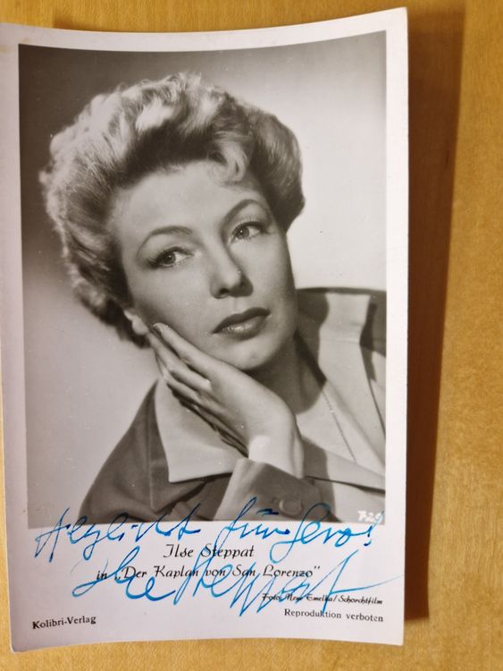 Ilse Steppat, Originalautogramm auf s/w Foto (Gebraucht) in Salmsach ...
