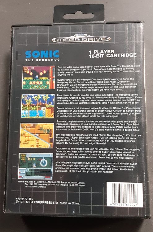 Sega Mega-Drive Game Sonic the Hedgehog | Kaufen auf Ricardo