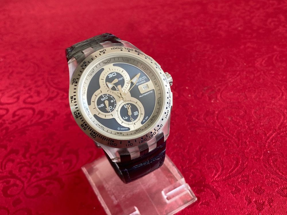Swatch Chrono Automatic “Right Track Blue”, Sammleruhr, rar (Gebraucht) in Chur für CHF 220 ...
