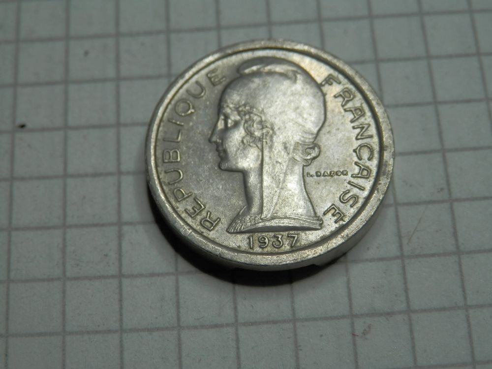 1937 FRANCE PTT FRENCH PUBLIC TELEPHONE OLD PHONE TOKEN COIN (Gebraucht ...