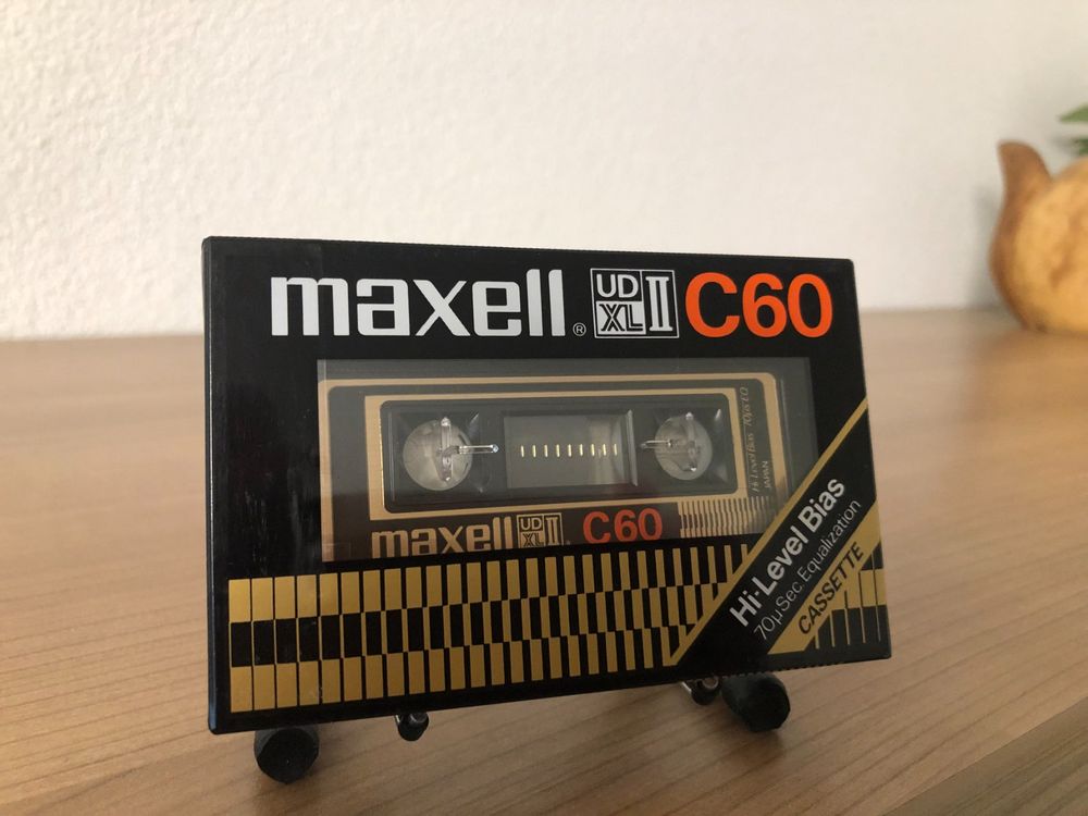 MAXELL UD XLII-C60 Chrom Type II Audio Kassette Top Zustand (Neu und originalverpackt) in ...