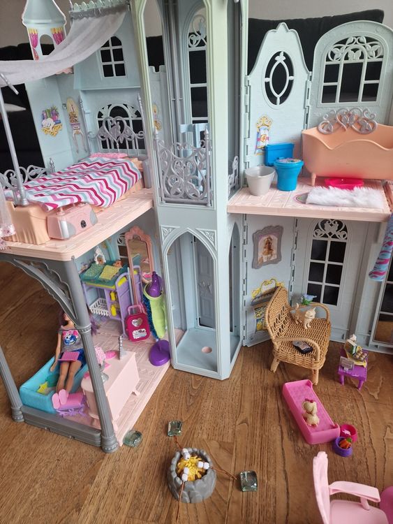 Barbie Schloss mit Puppen, Babies, Tieren und vielem Zubehör | Kaufen ...